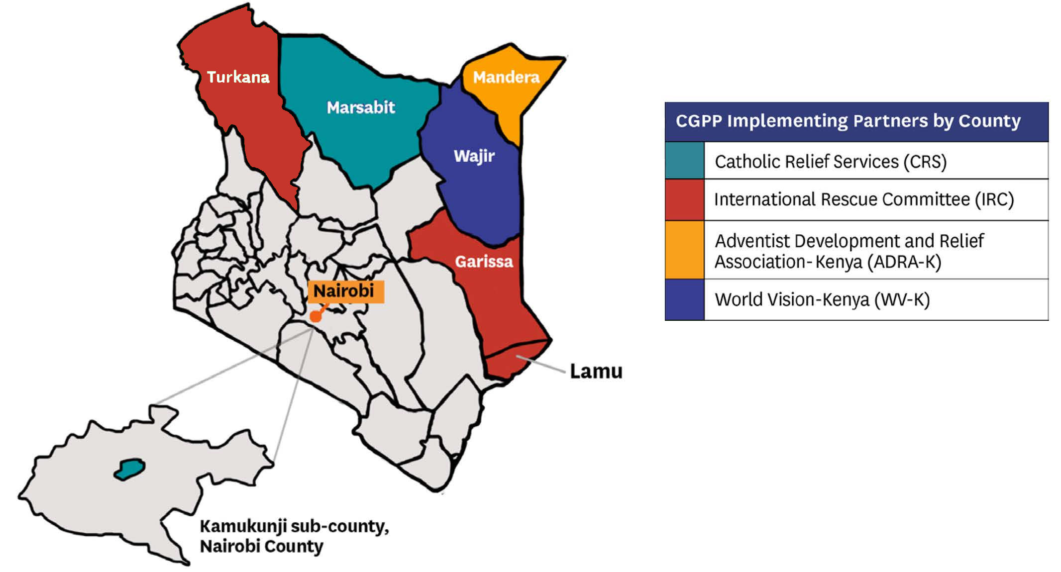 Kenya Map | The Core Group Partners Project