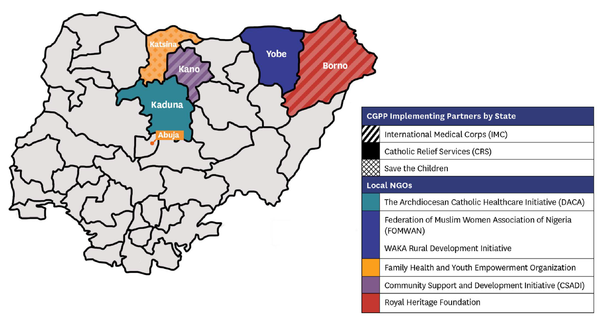 Nigeria Map | The Core Group Partners Project